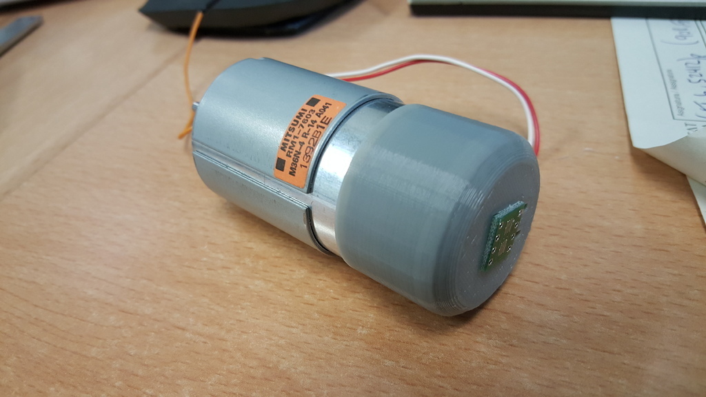 Free 3D file Magnetic encoder holder for 545 DC motor・Model to download ...