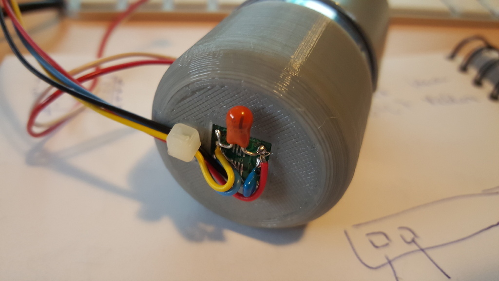 Free 3D file Magnetic encoder holder for 545 DC motor・Model to download ...