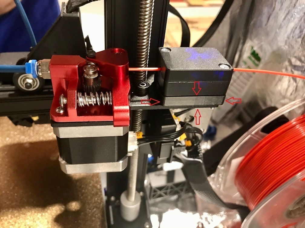 Free STL file CR6 SE Filament Sensor lift block 🪢・3D printable design ...