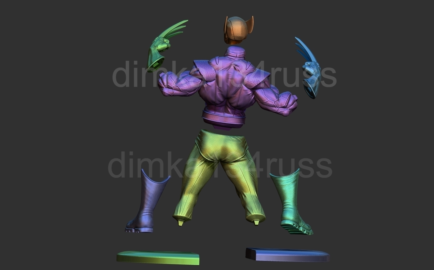 STL file Wolverine 🎬・Model to download and 3D print・Cults