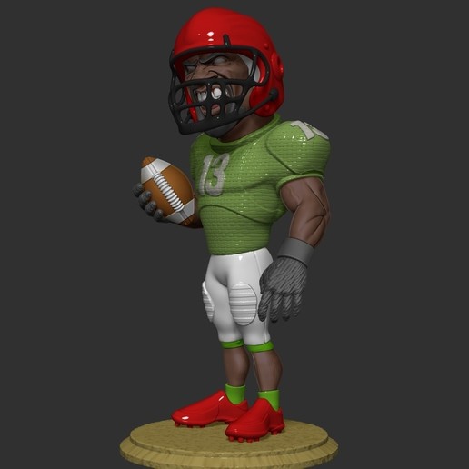 Download free 3D printing templates football player ・ Cults