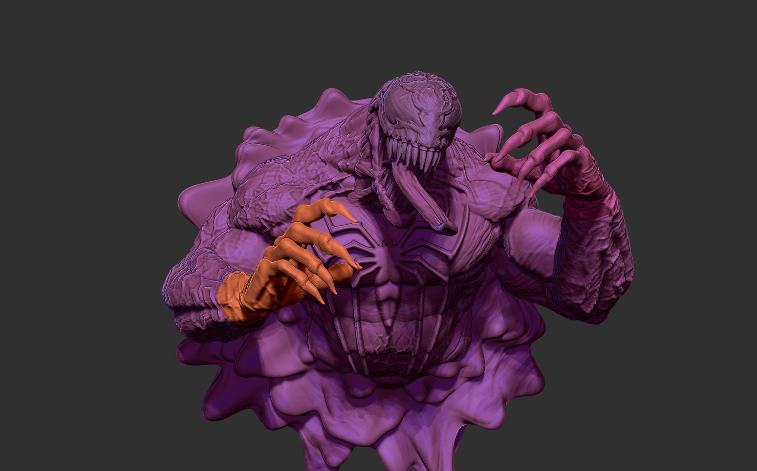3D file venom bust refrigerator magnet・3D printable design to download ...