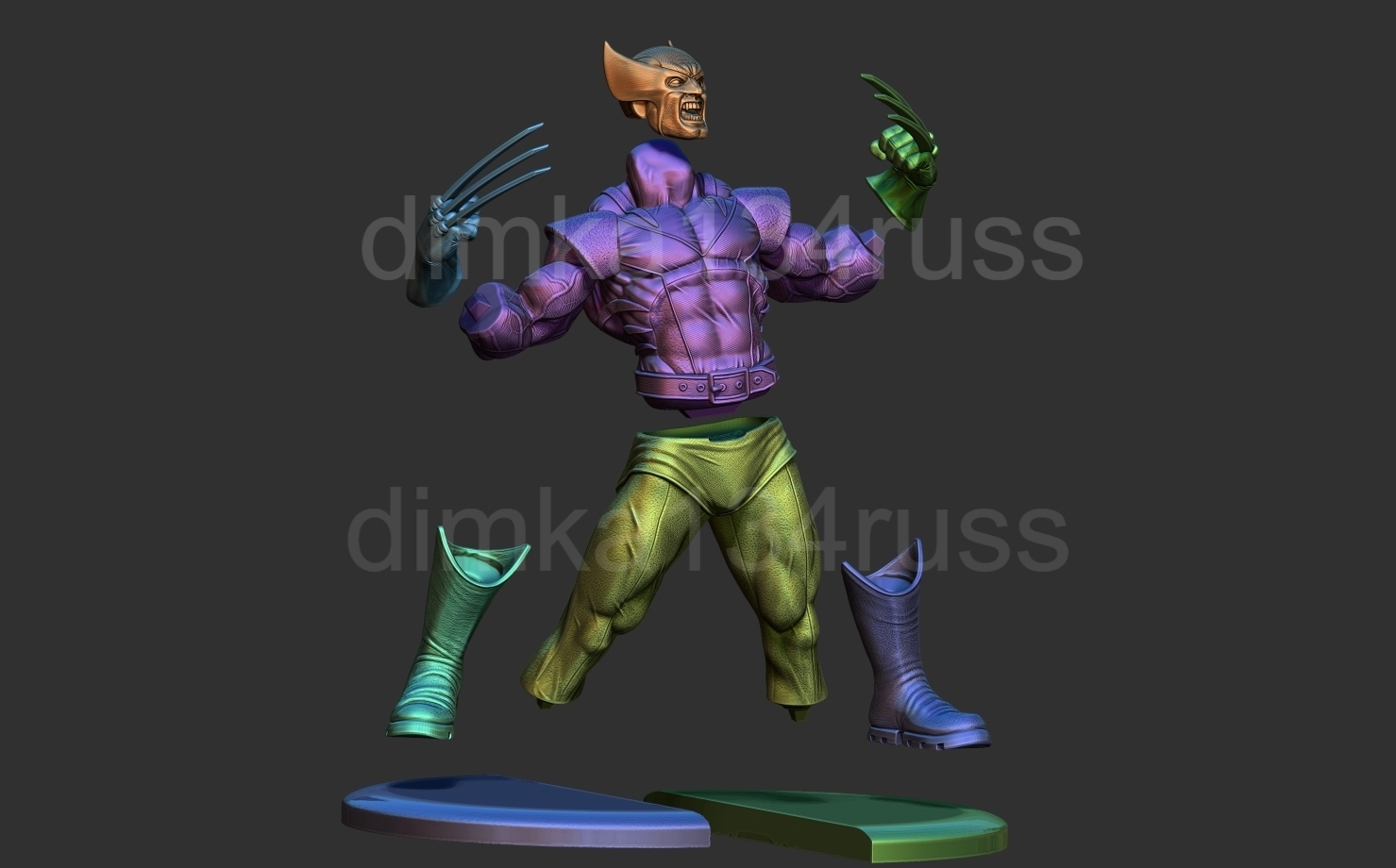 STL file Wolverine 🎬・Model to download and 3D print・Cults