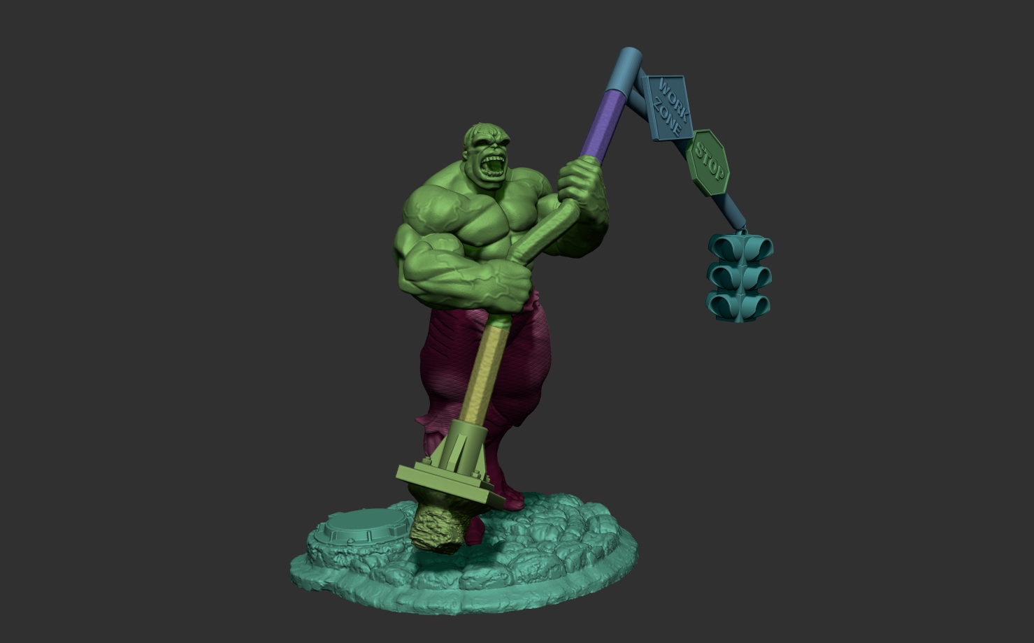 3D file hulk・3D print design to download・Cults