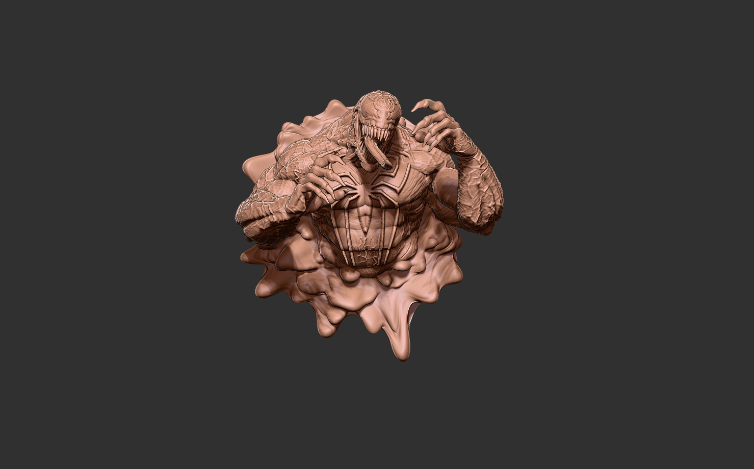 3D file venom bust refrigerator magnet・3D printable design to download ...