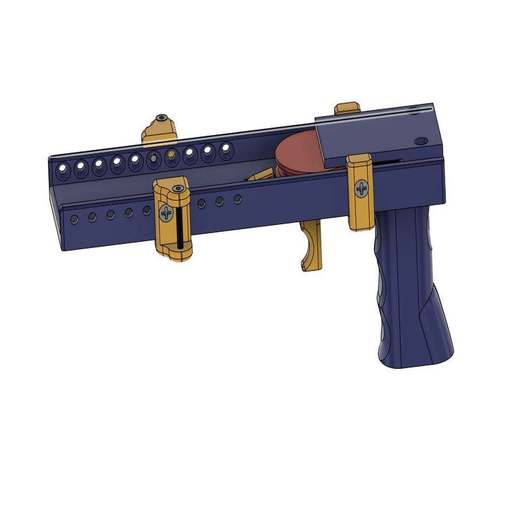 Download free 3D printer files Adjustable Disc Launcher Gun ・ Cults
