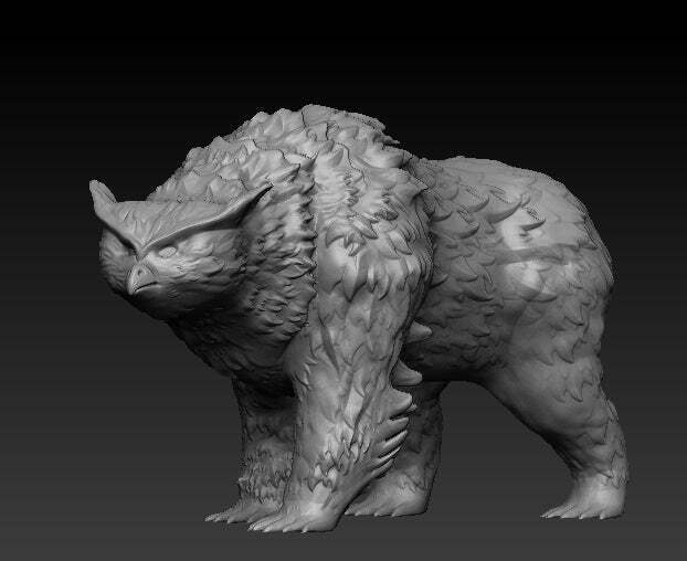 Free STL file Owlbear 🎲・3D print design to download・Cults