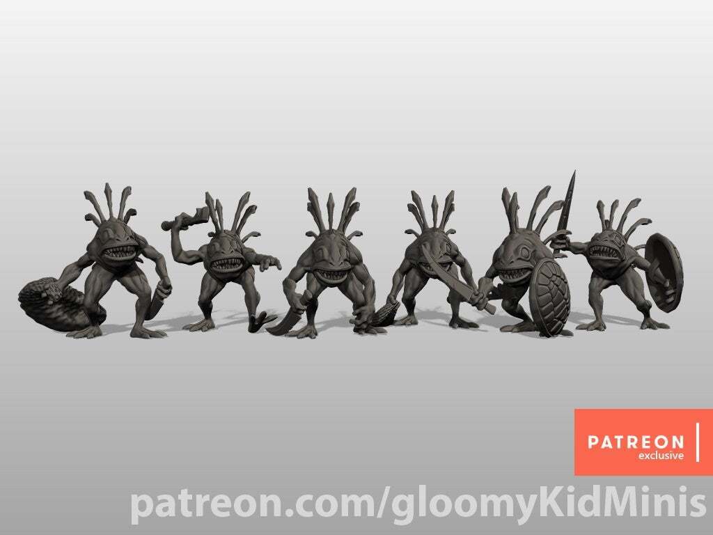 Free STL file Murlocs 🎲・Design to download and 3D print・Cults