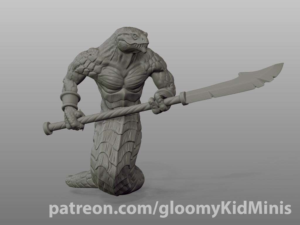 Free STL file Snake Warriors・3D print object to download・Cults