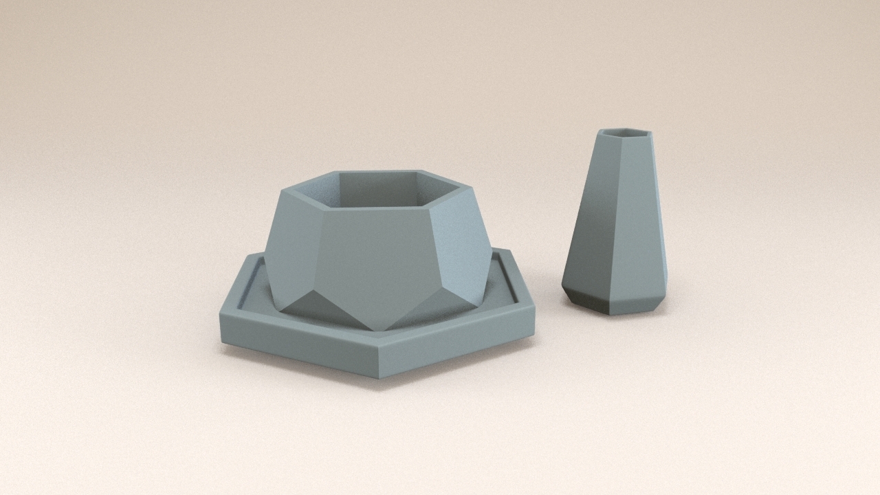 STL file mini pots pack poly 🪴・Template to download and 3D print・Cults