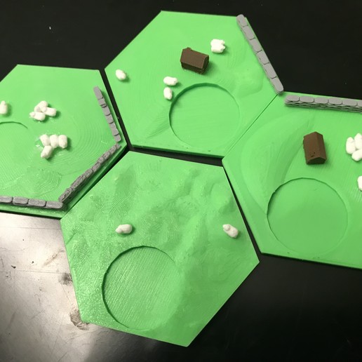 Download free 3D printing designs Catan Wool Tiles - Single Nozzle ...