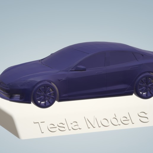Download STL Tesla Model S 3D MODEL CAR CUSTOM 3D PRINTING STL FILE ・ Cults