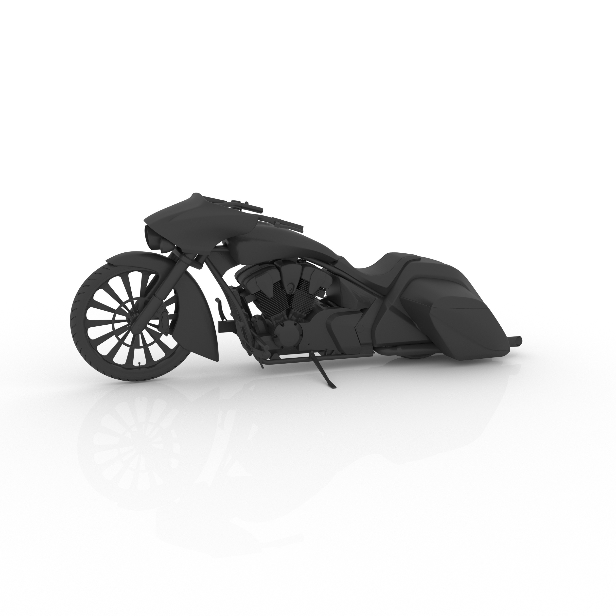 Free 3D file Bagger Chopper Motorcycle for 3D Print 🏍️・3D printing ...