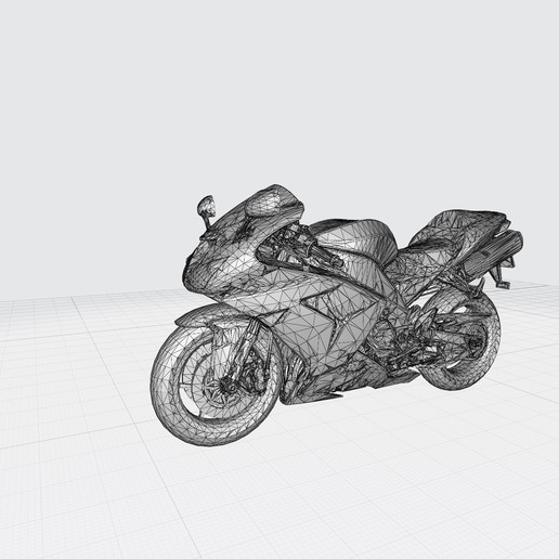 Download 3D printing templates KAWASAKI NINJA 2006 3D MODEL CUSTOM ...