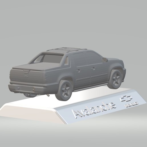 Download free STL file Chevrolet Avalanche 3D MODEL CAR CUSTOM 3D ...