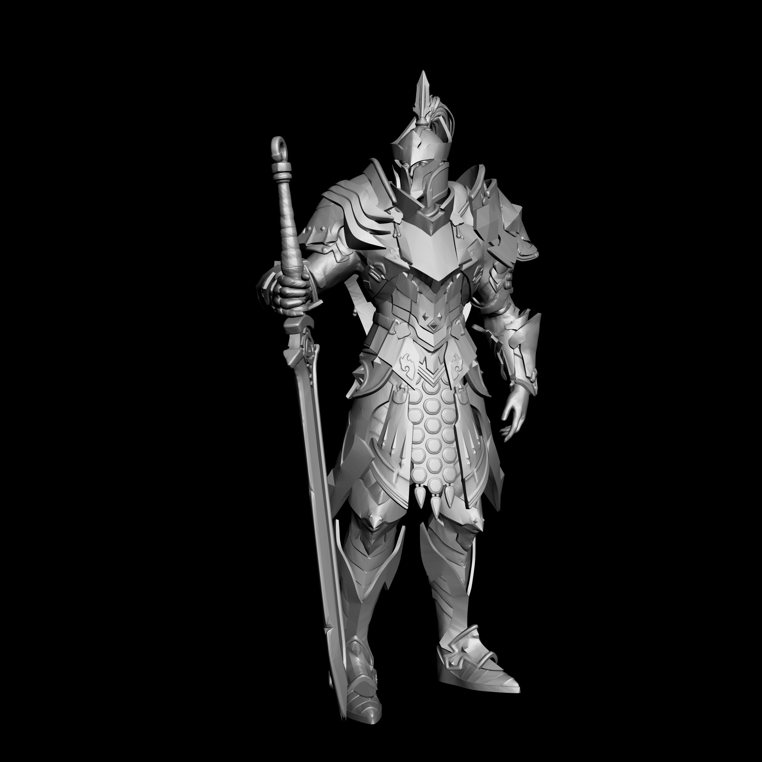 Free 3D file Knight Miniature 3D Print Model 🗿・3D printing template to ...