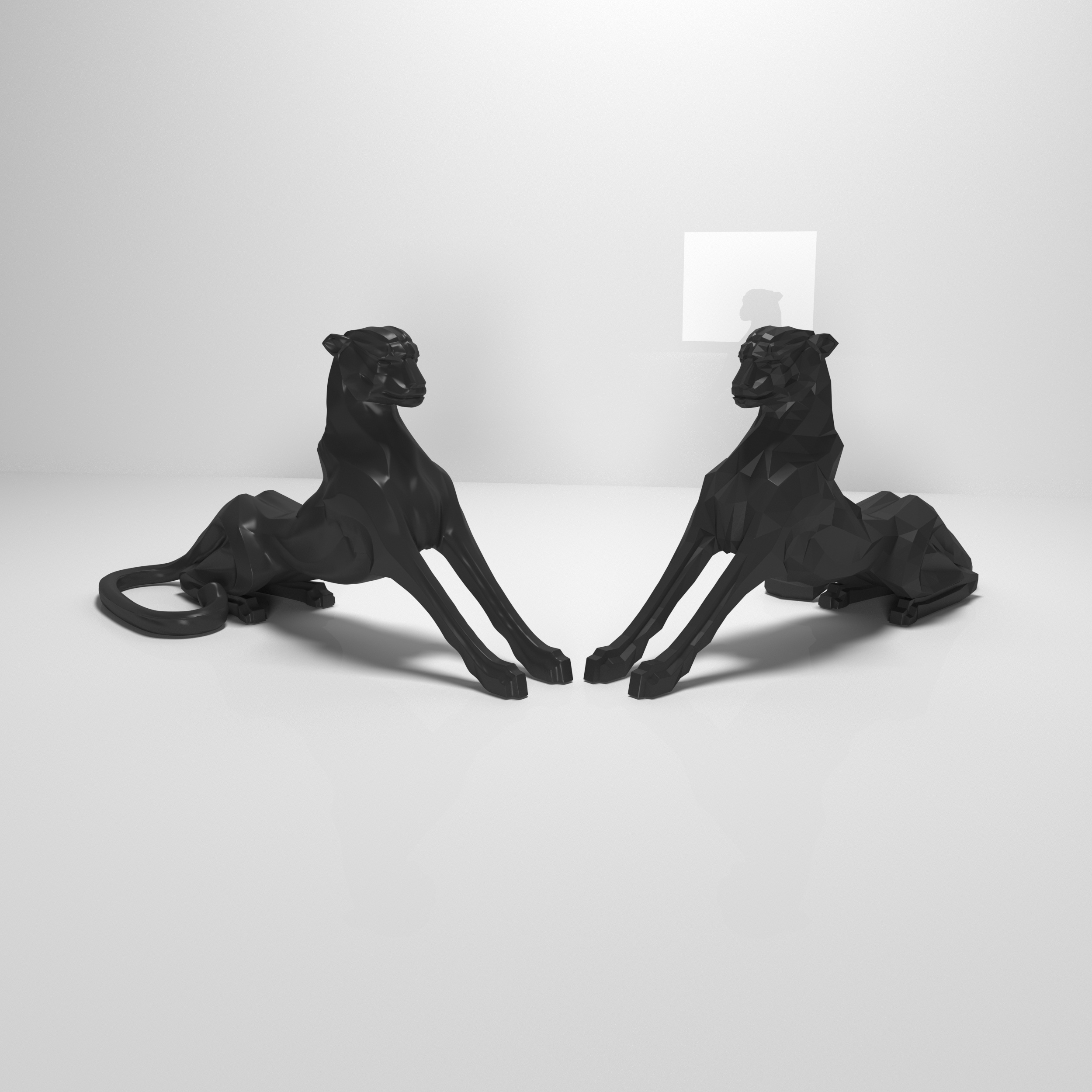 Free STL file Modern Design Cheetah Statues For 3D Printing・3D ...