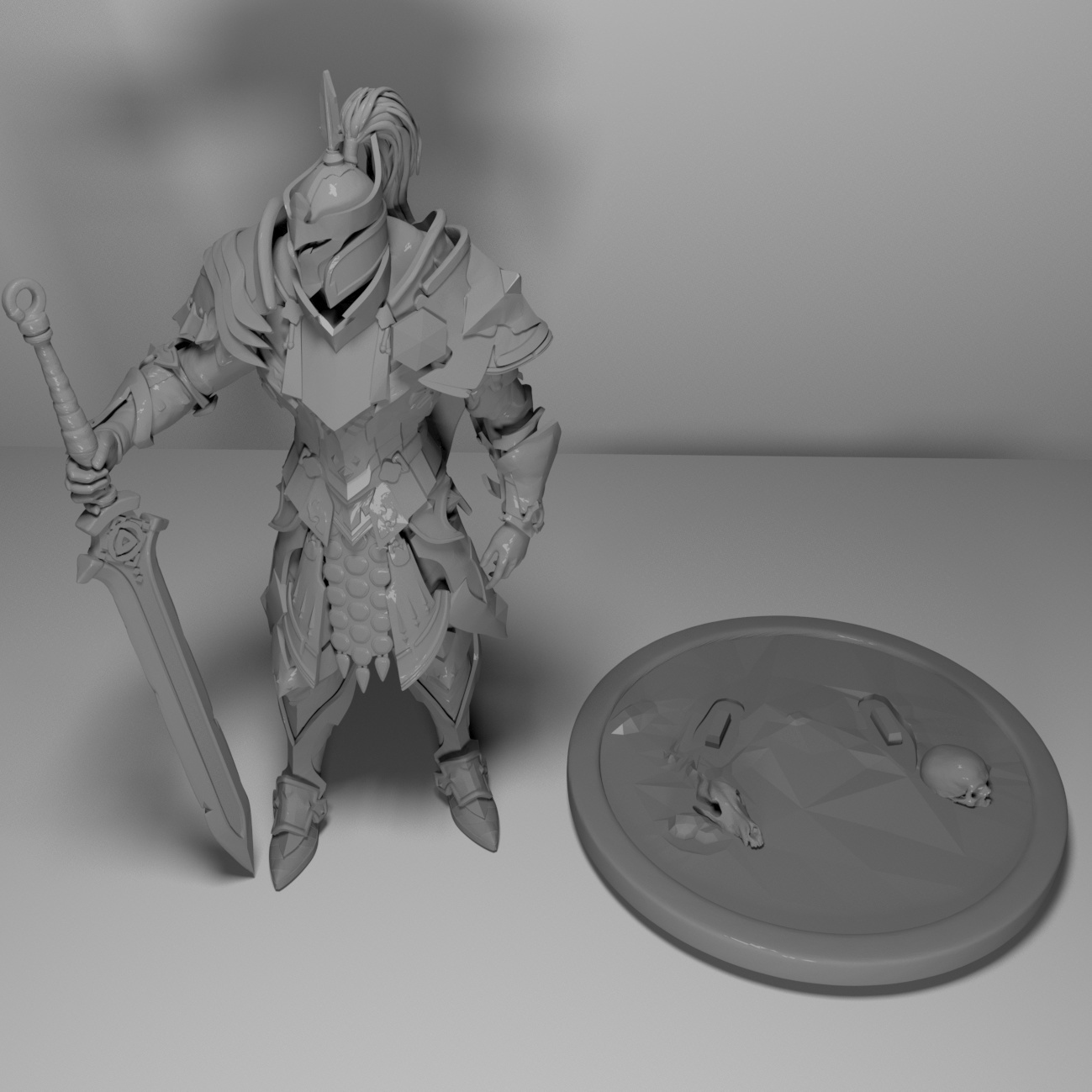 Free 3D file Knight Miniature 3D Print Model 🗿・3D printing template to ...