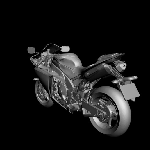 Download 3D printing models Yamaha YZF-R1 1000 3D Printable Model ・ Cults