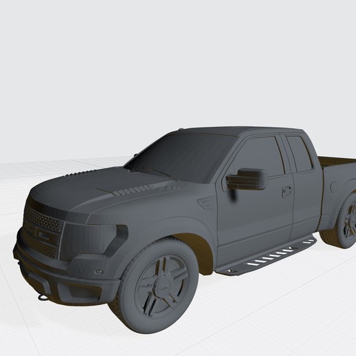 Download STL file Ford Raptor F150 3D Model Car Custom 3D Printing STL ...