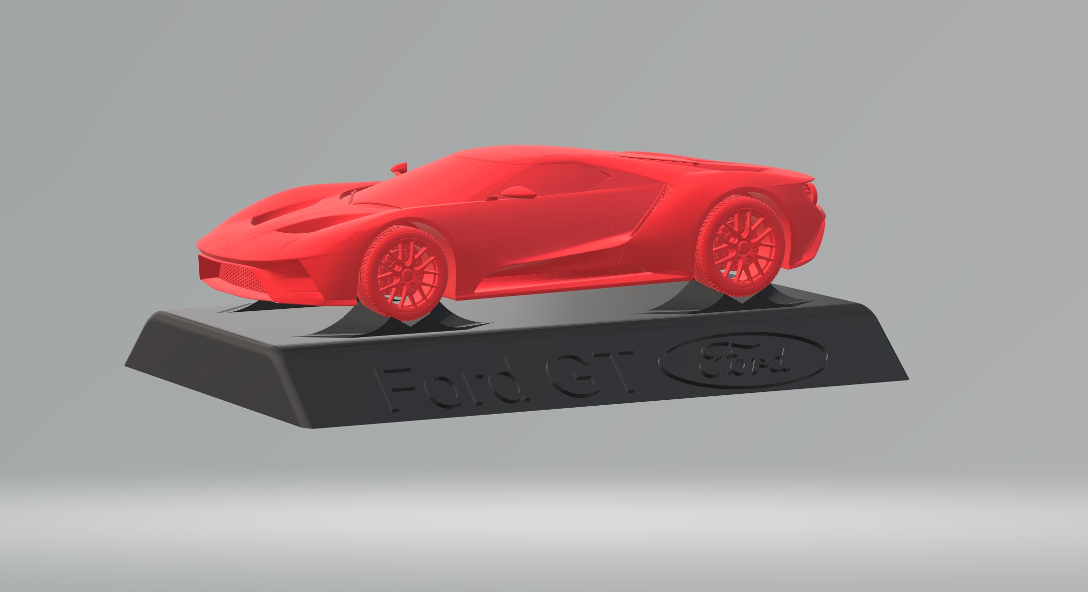 Free STL file Ford GT 3D Model Car Stl File With Personalized Display ...