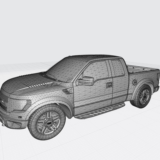 Download STL file Ford Raptor F150 3D Model Car Custom 3D Printing STL ...
