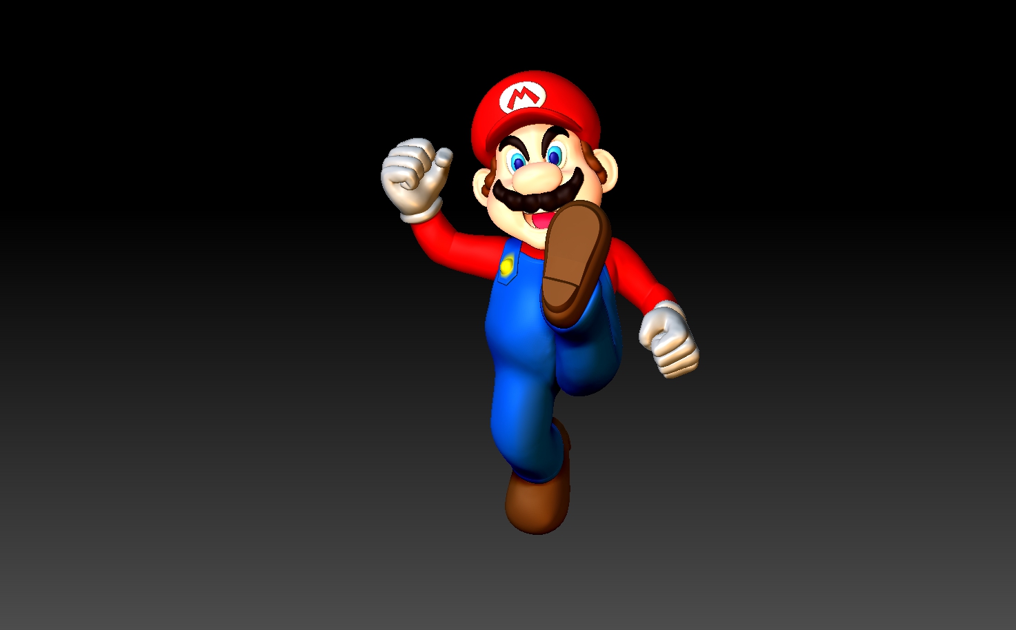OBJ file Super Mario in action・3D print model to download・Cults