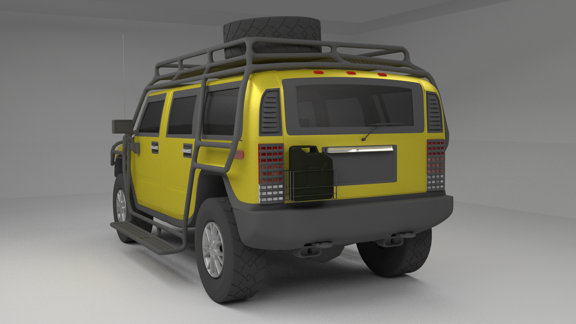 Download 3DS file Hummer H2 2003 With Exo-skeleton 3D model • 3D ...