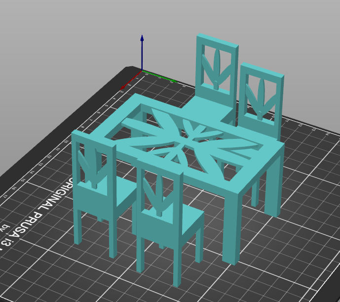 STL file Dining room. Chairs and tables 🪑・3D printing template to ...