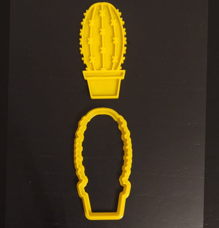 Download STL file Cactus Cookie Cutters (Set of 4) • 3D print design ...