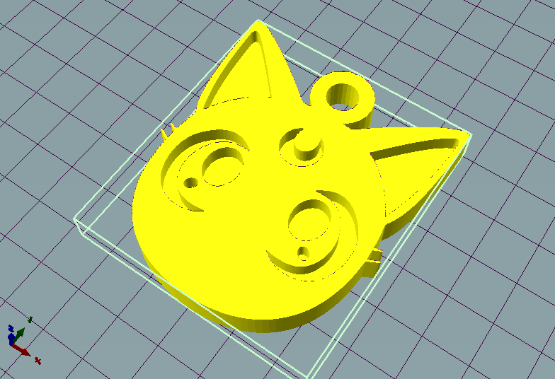 STL file Moon Sailor Moon keychain・3D print design to download・Cults