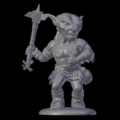 STL file Goblin (Dungeons and dragons tabletop miniature)・3D printing ...