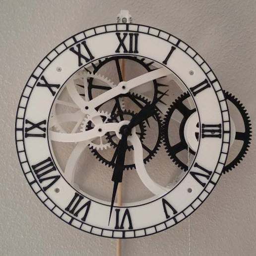 Download free STL file Pendulum clock printed in 3D • 3D printer design ...