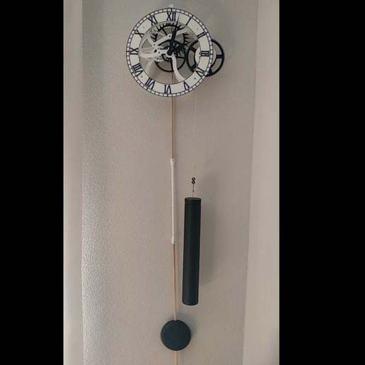 Download free STL file Pendulum clock printed in 3D • 3D printer design ...