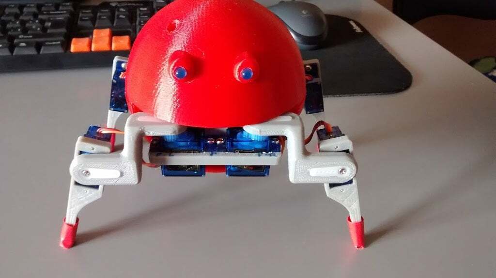 Download free STL file Quadruped Spider Robot • 3D printer object ・ Cults