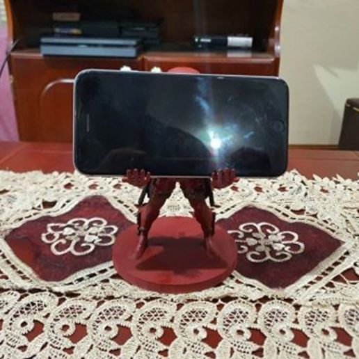 Download STL file Deadpopl, Phone and joystick holder • 3D printing ...