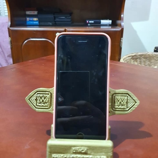 Download free 3D printing templates Phone Holder Wwe Championship NXT ...