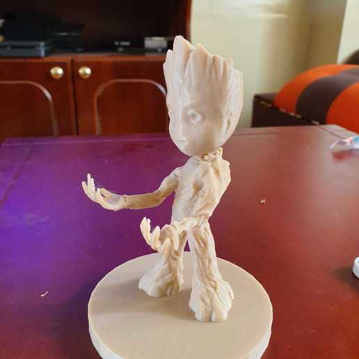Download STL file Baby Groot cell phone holder • 3D print design ・ Cults