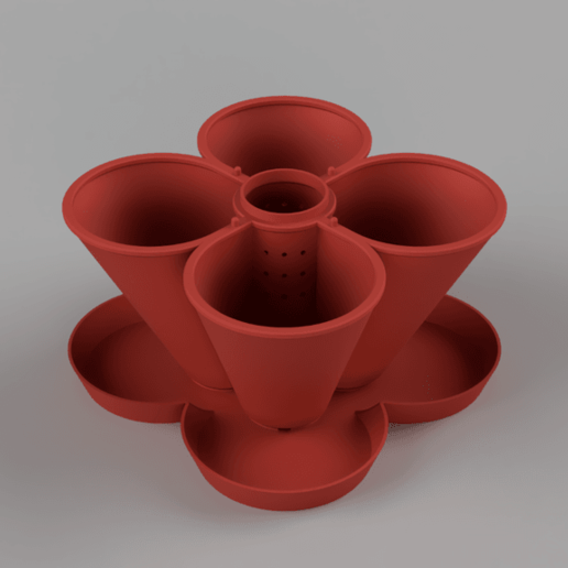 Descargar archivo STL gratis Plantera apilable (110mm) • Objeto ...