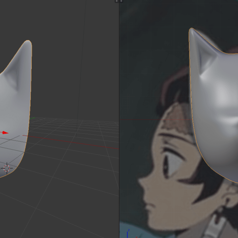 Download 3D printer files Demon Slayer's Tanjiro Mask ・ Cults