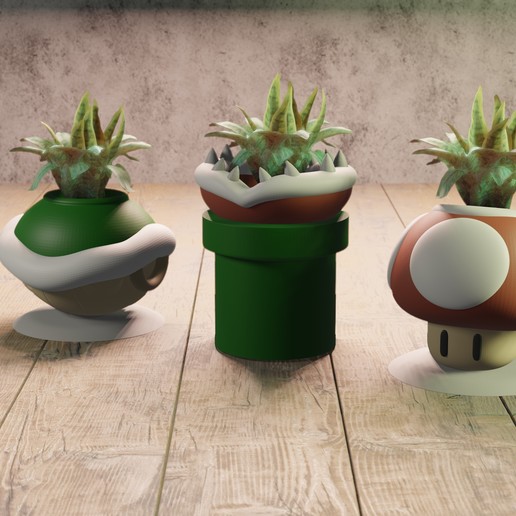 Descargar archivo STL PLANTER NINTENDO • Diseño para la impresora 3D ...