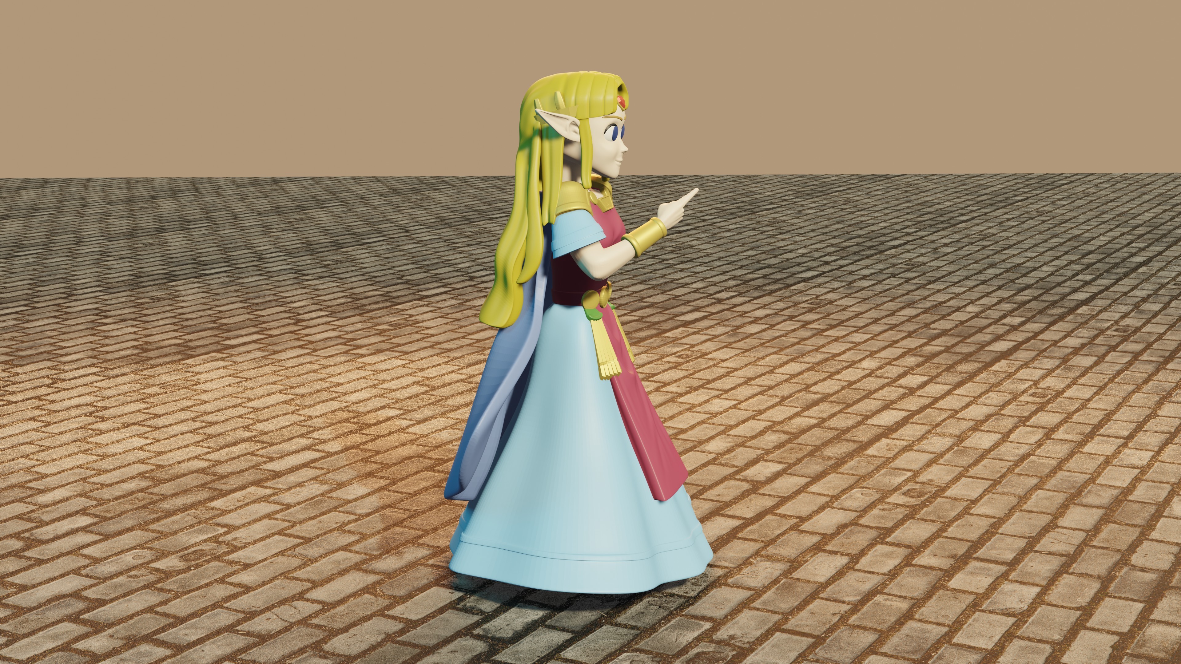 Free STL file Princess Zelda 👸・3D print object to download・Cults