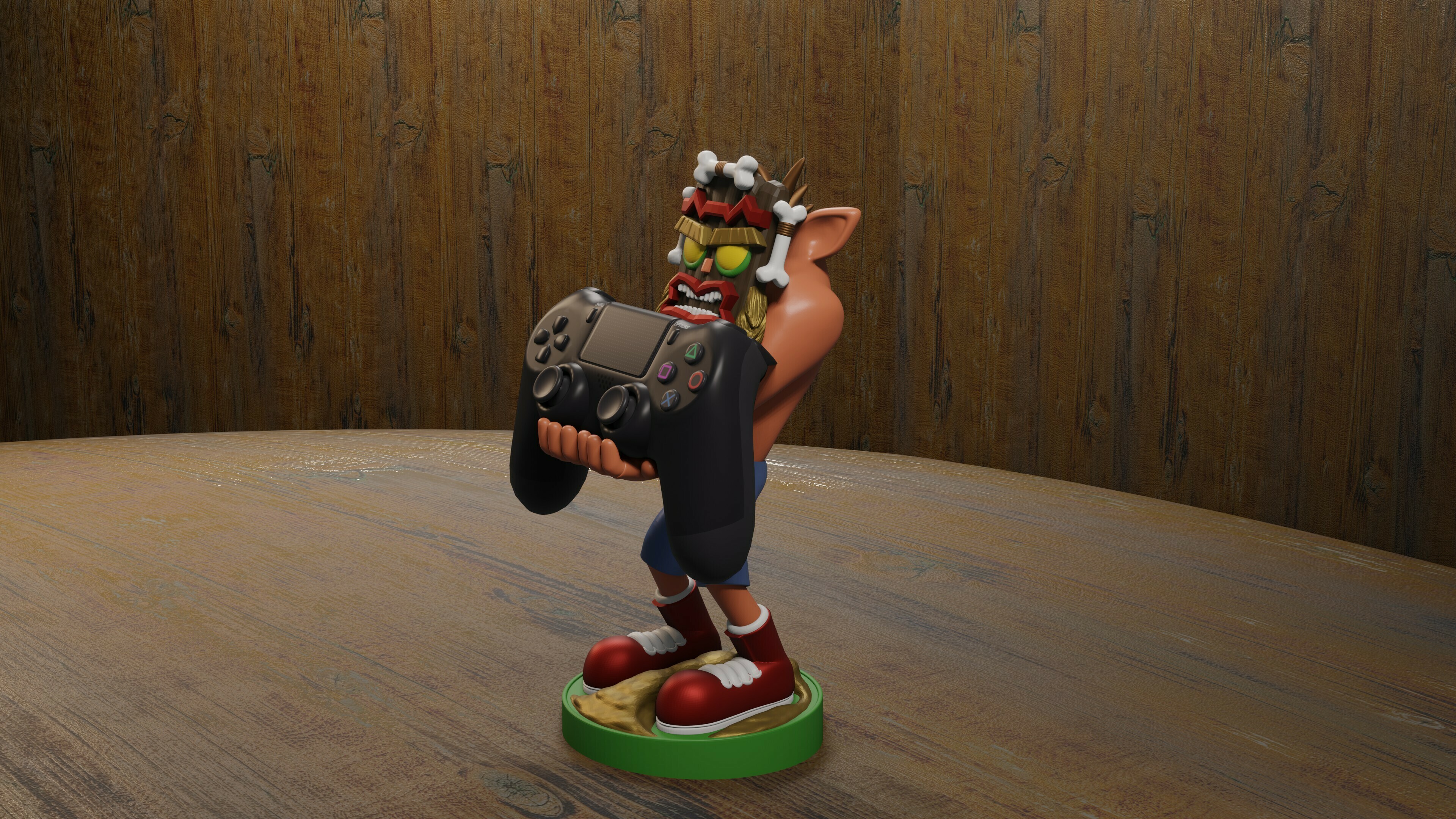 STL file CONTROLLER HOLDER / crash uka uka malo controller holder ps4 🎛 ...