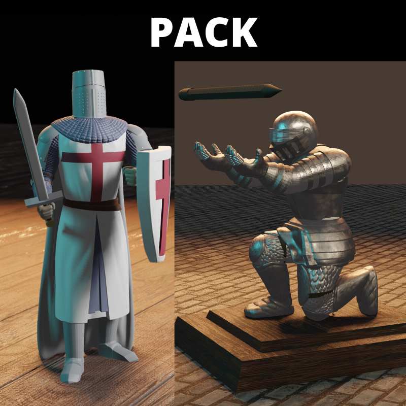 STL file warrior pack・Design to download and 3D print・Cults