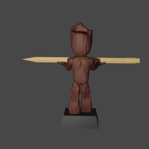 Download STL file PEN HOLDER GROOT • 3D printing template ・ Cults