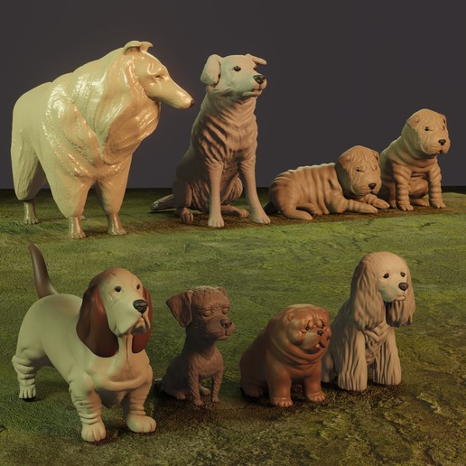 Download 3D printing models DOG Pets Collection ・ Cults
