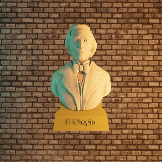 Download STL file Frédéric Chopin • 3D printer template ・ Cults