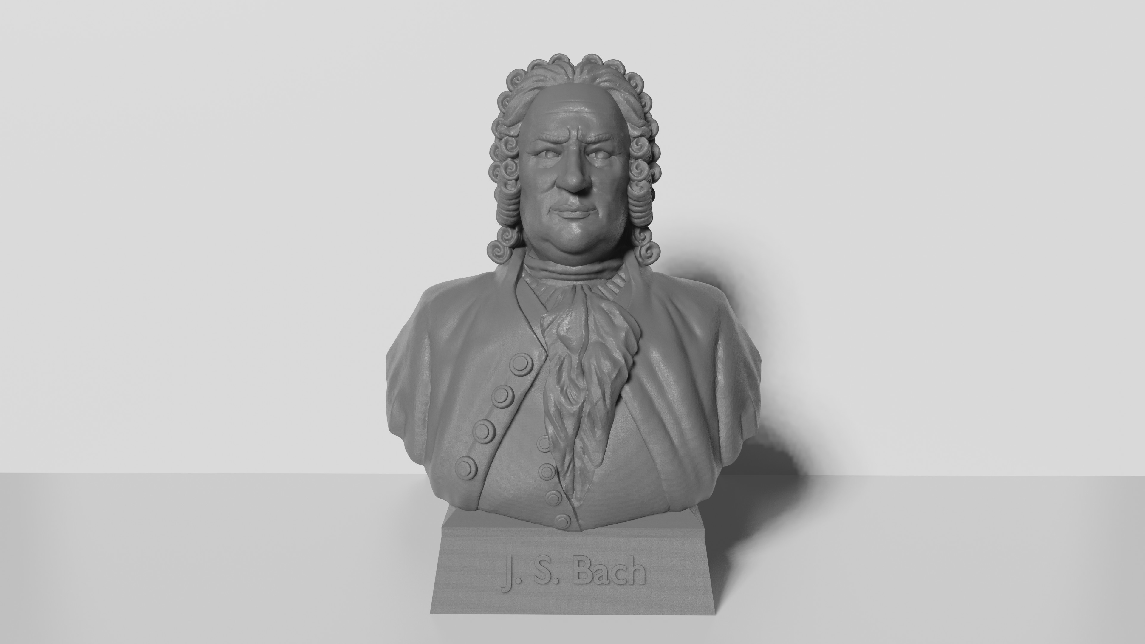 STL file Johann Sebastian Bach 🎵・3D printing design to download・Cults