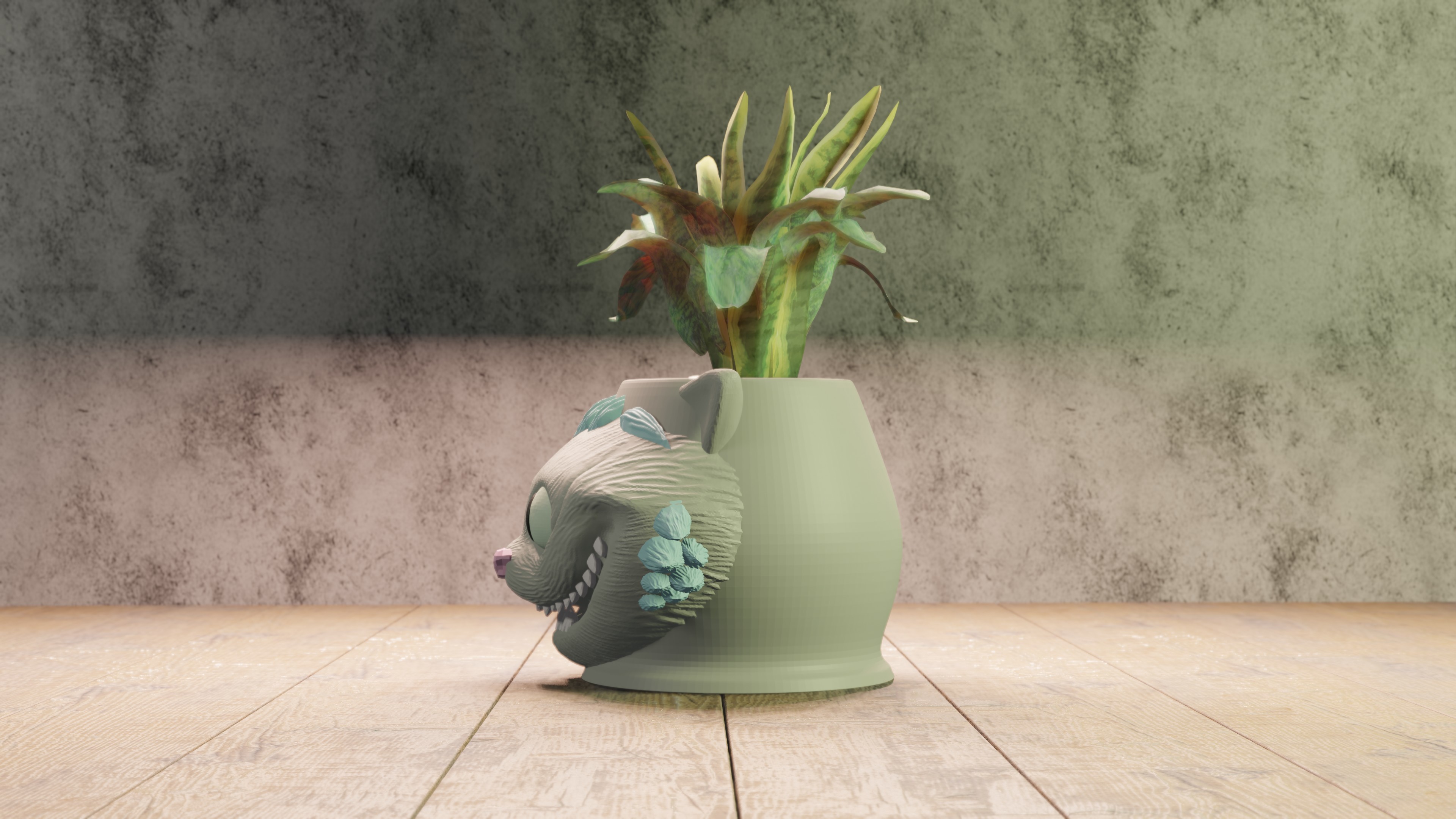 STL file Cat cheshire planter・3D printable model to download・Cults