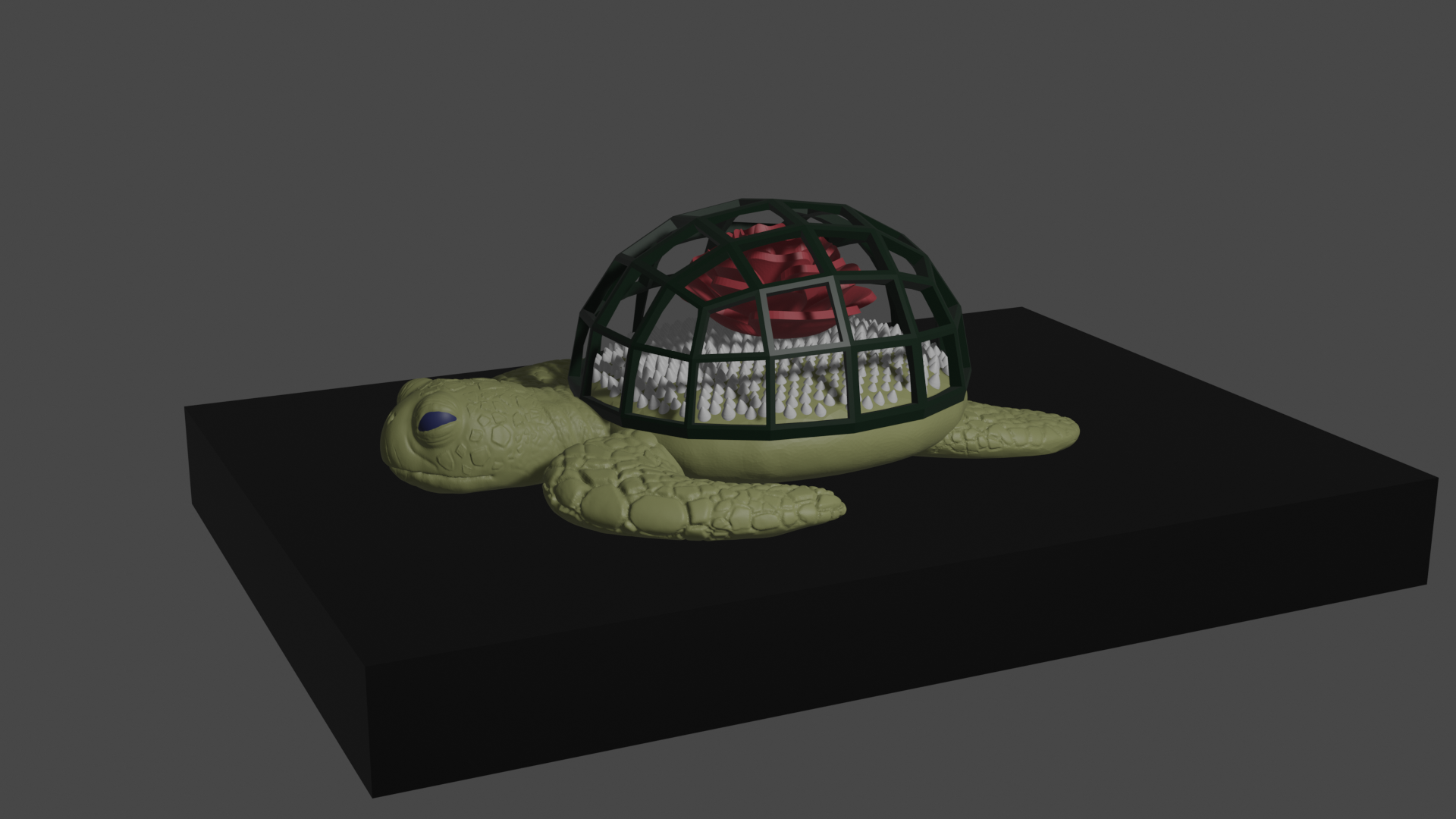STL file Rose protection sea turtle・3D printable model to download・Cults